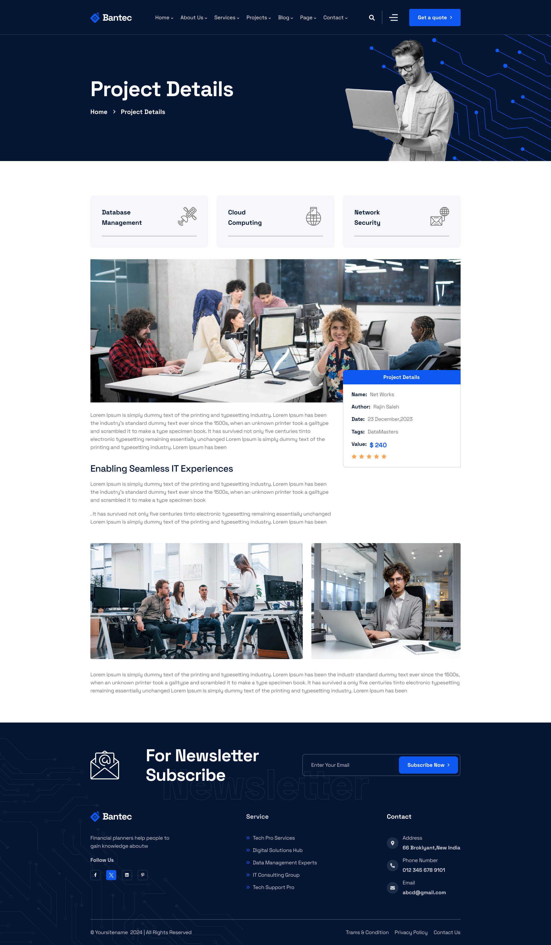Bantec - IT Solutions & Technology Figma Template by ThemeOri | ThemeForest